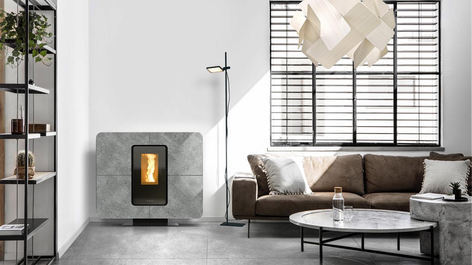 Thermorossi SlimQuadro 11 mit 10,7kW - Design Pelletofen